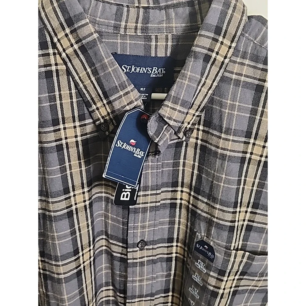 St. John's Bay | Shirts | St Johns Bay Heavyweight Flannel Shirt Mens ...